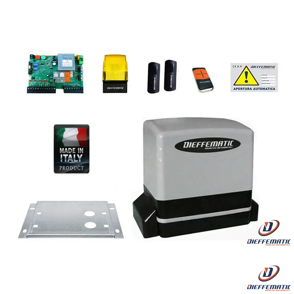 Kit dieffematic kv9 900kg 230v 220v automazione cancello scorrevole apricancello