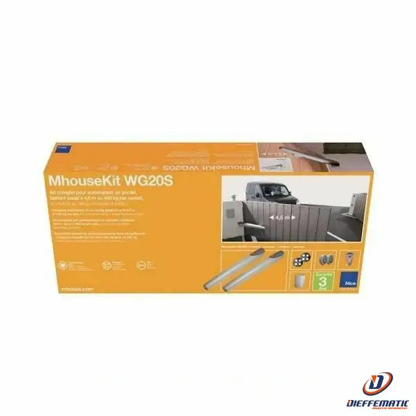 Kit per cancelli a battente mhouse wg20 wg20s automazione automatismi nice