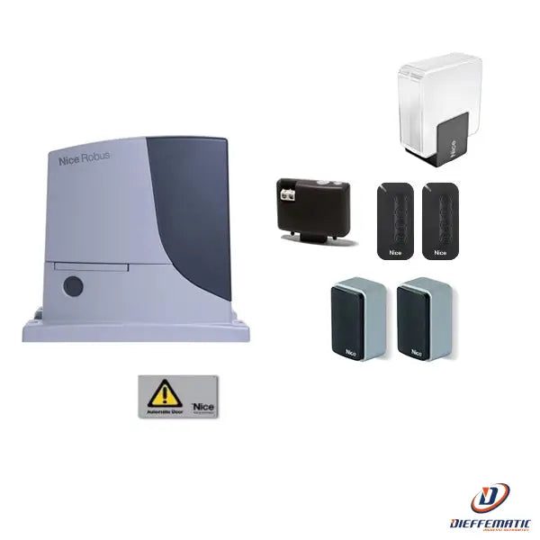 Kit set motore scorrevole automatismo nice rb600kce 600kg bluebus bd robuskit