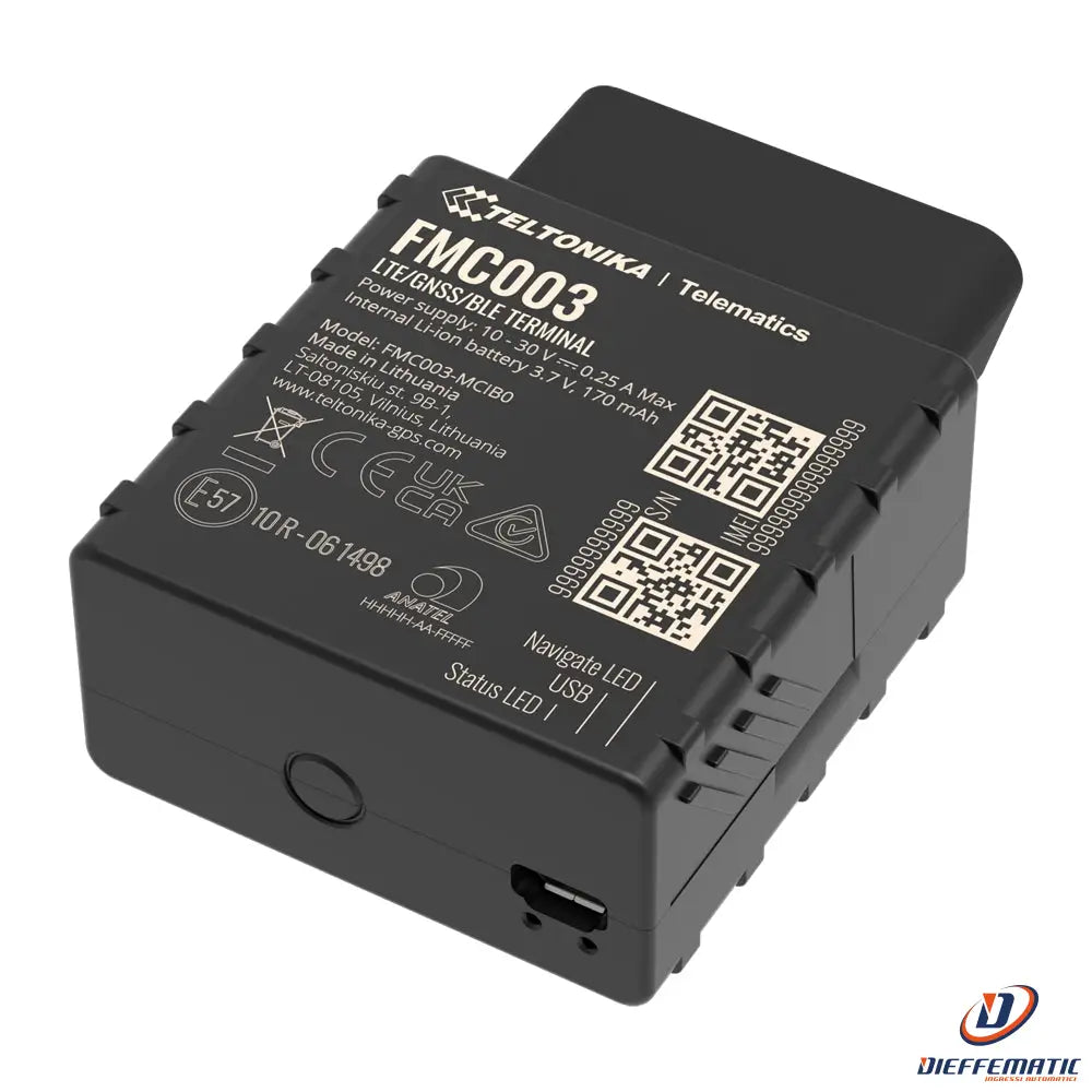 Teltonika tk-fmc003 tracker plug & play per veicoli - dieffematic