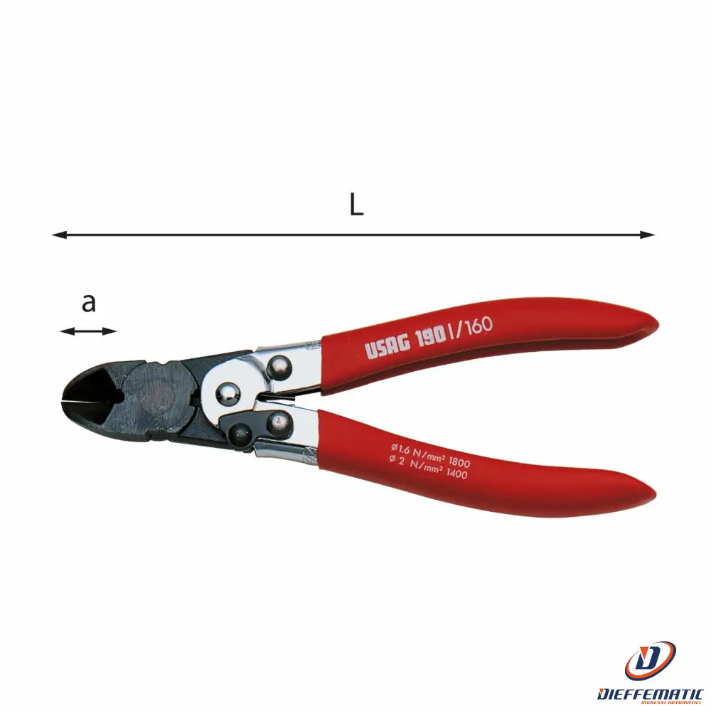Usag double lever diagonal cutting nipper 190 i u01900101 - dieffematic