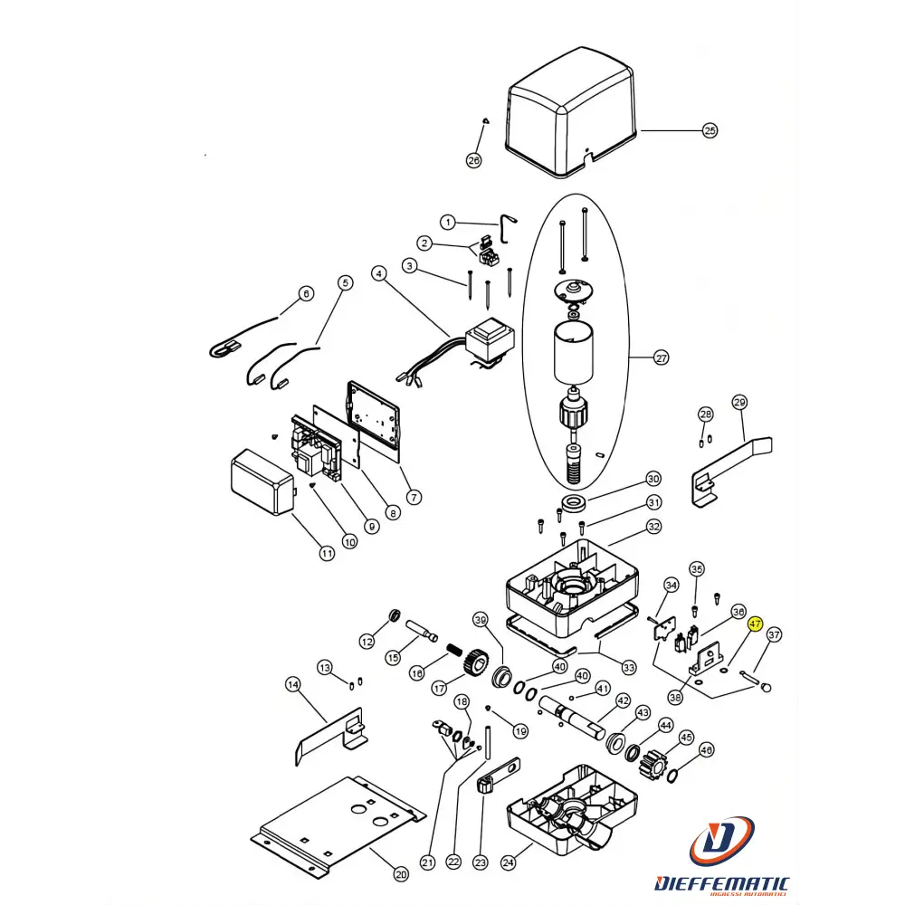 100068 rondella d6 simply kv6 24 ricambio - dieffematic