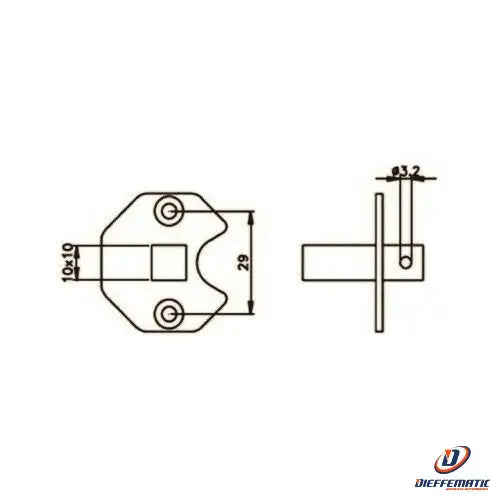 Adapter for acm brackets art.4060 1433600 original automatism