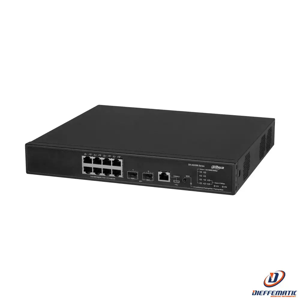 Aggregation switch l3 managed dahua as5500-8mgt2xf-370 surveillance