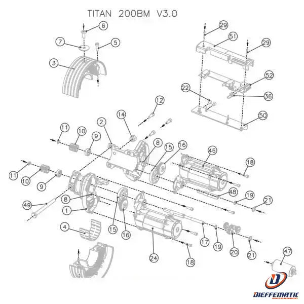 Dropout assembly for titan 200bm v3.0 acm 51140006 automation