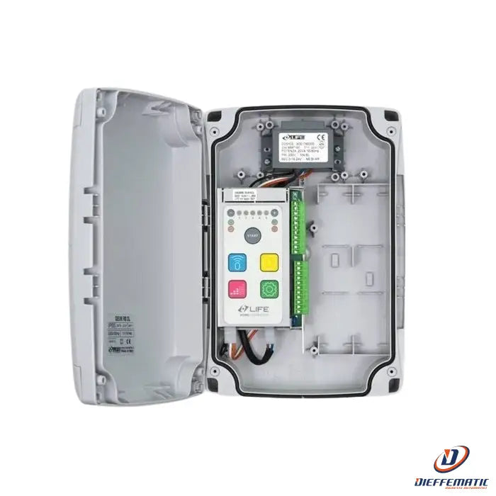 Box ip55 and control unit with integrated receiver life geuni rs dl