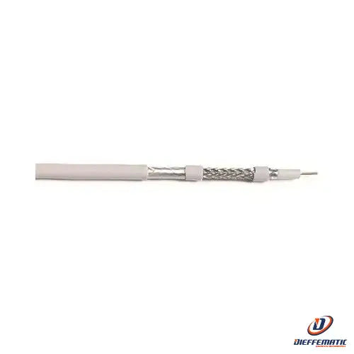 Radiofrequency coax cable rg6 type trishielded 75ohm ecs