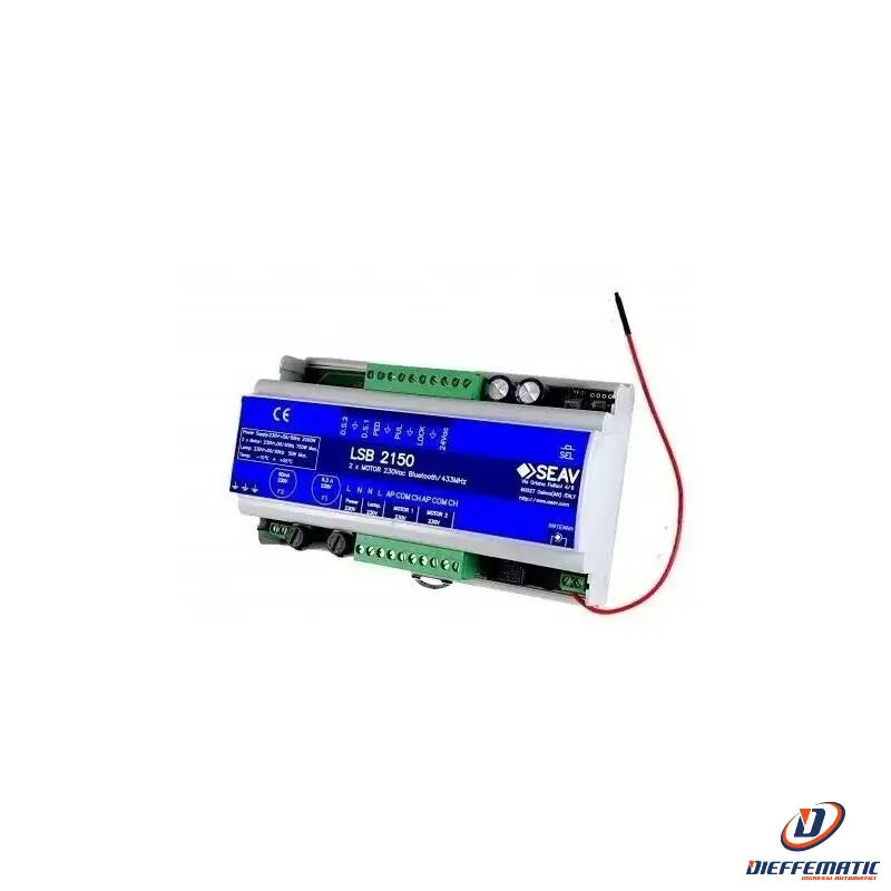 Electronic control unit for gates with two leaves seav lhb 2150