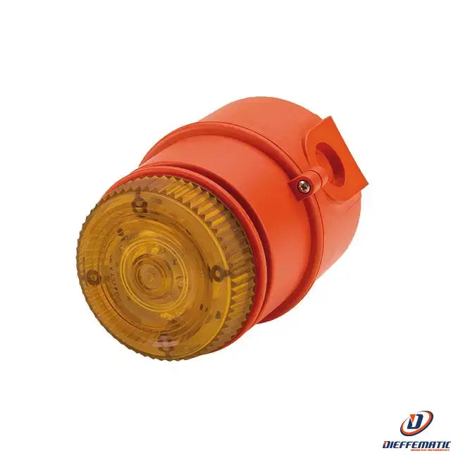 Combination of flashing led light and acoustic alarm notifier is-