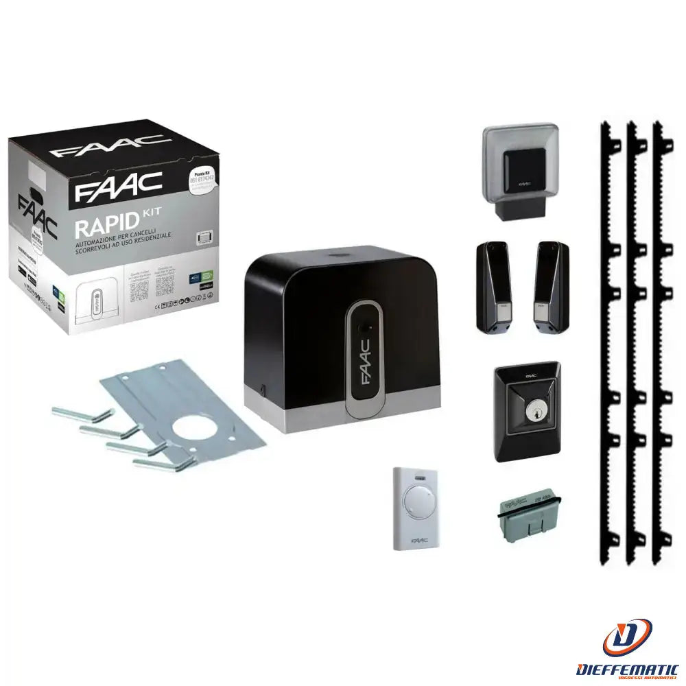 Faac cyclo c720 kit 3 mt of nylon rack sliding gate automation