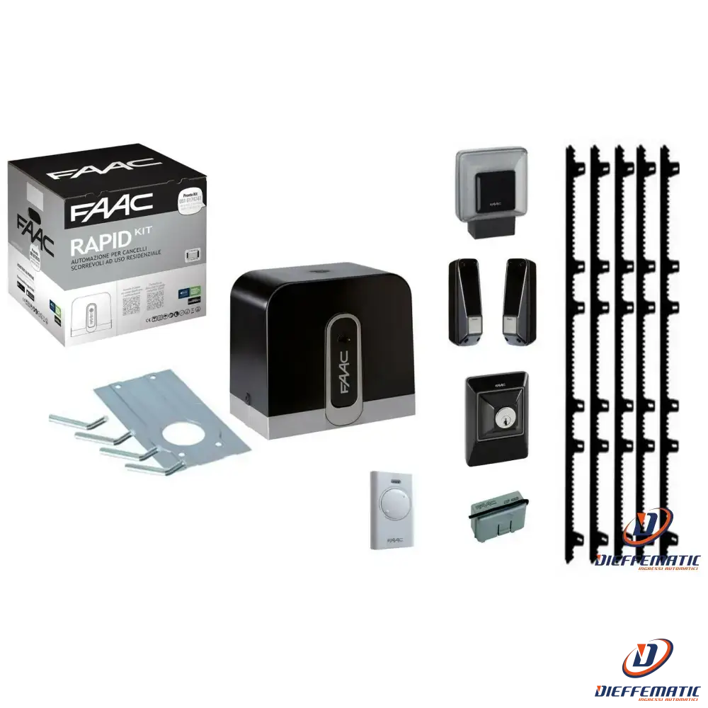 Faac cyclo c720 kit 5 mt d'automatisation de portail coulissant à