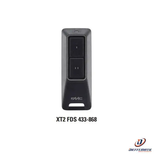 Faac trasmittente xt2 fds 433 868 mhz nero 787017 originale - dieffematic