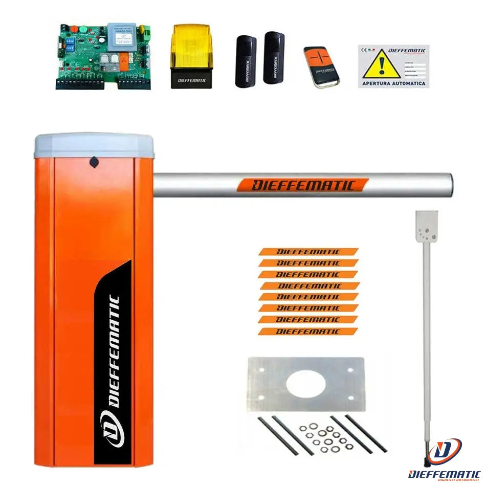 Kit automazione barriera con asta 3 mt automatica stradale 230v barra ...