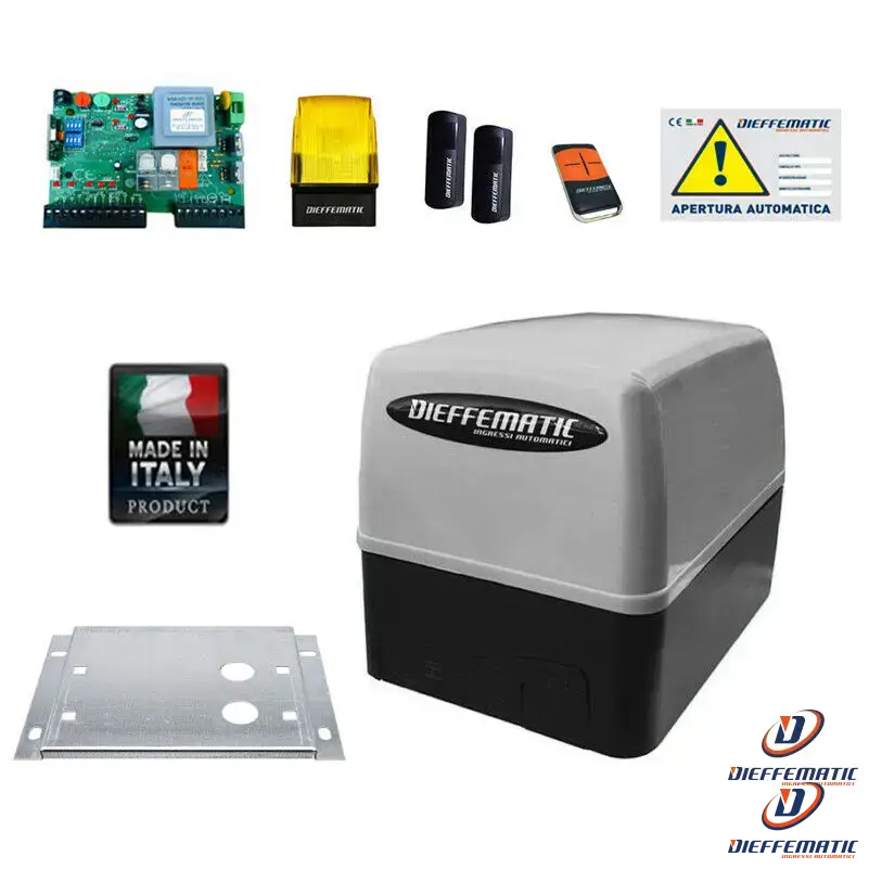 Kit dieffematic kv4 230v 220v automazione cancello scorrevole 400kg ...