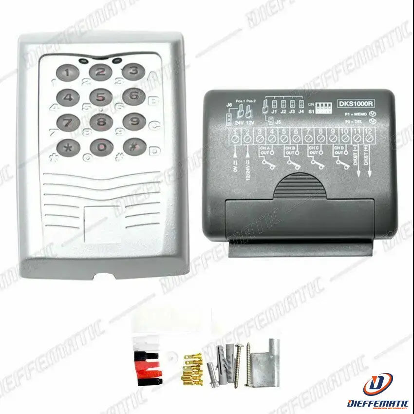Wired metal numeric keypad set kit with led backlit interface
