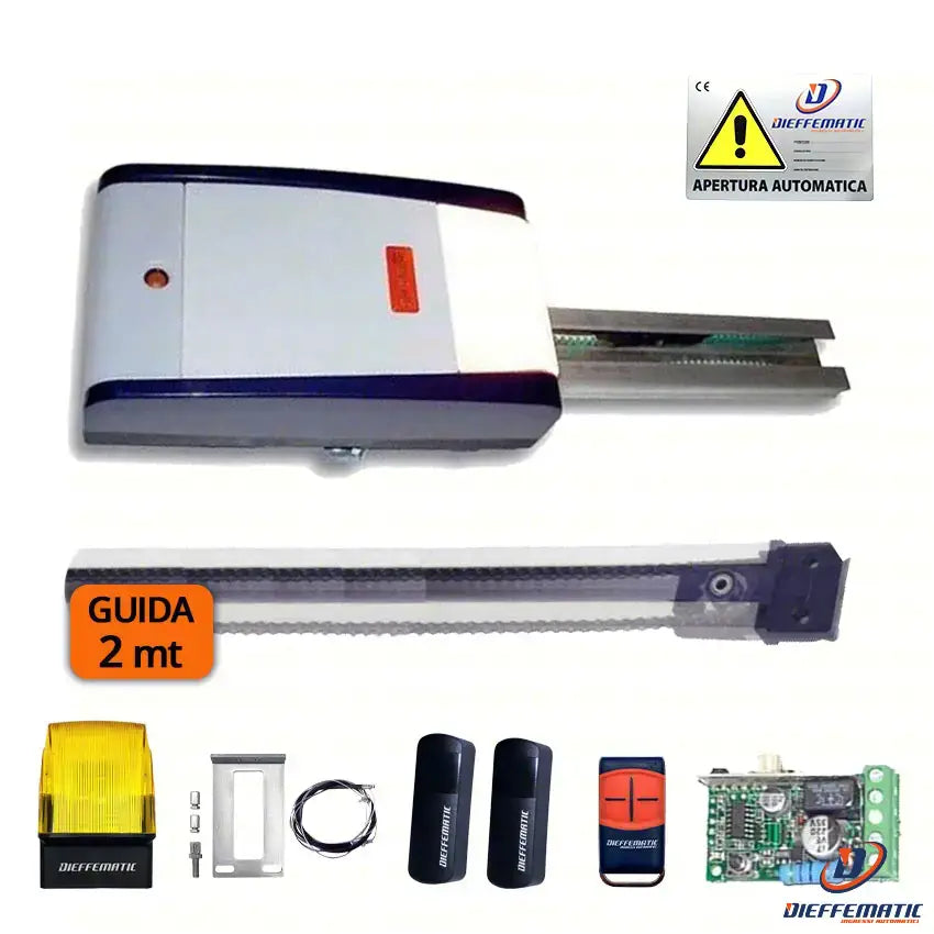 Kit zodiac 100 motore basculante molla faac genius 6120042 guida 2m ...