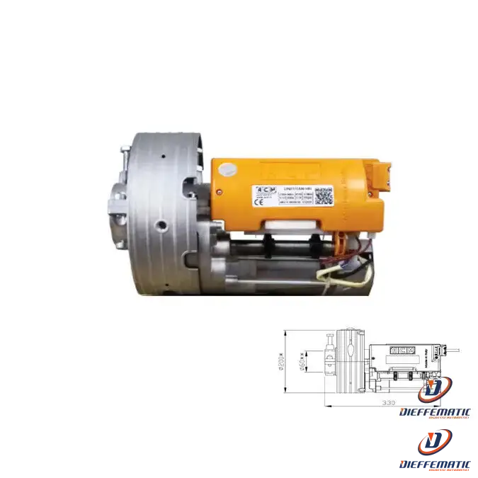 Motor für Garagentor, 170 kg, keine Bremse, kompatibel mit BFT Faac Rib ...