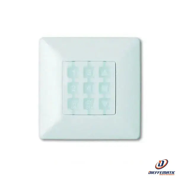 Nice wsw white square wall plate for niceway opla-s automatisms
