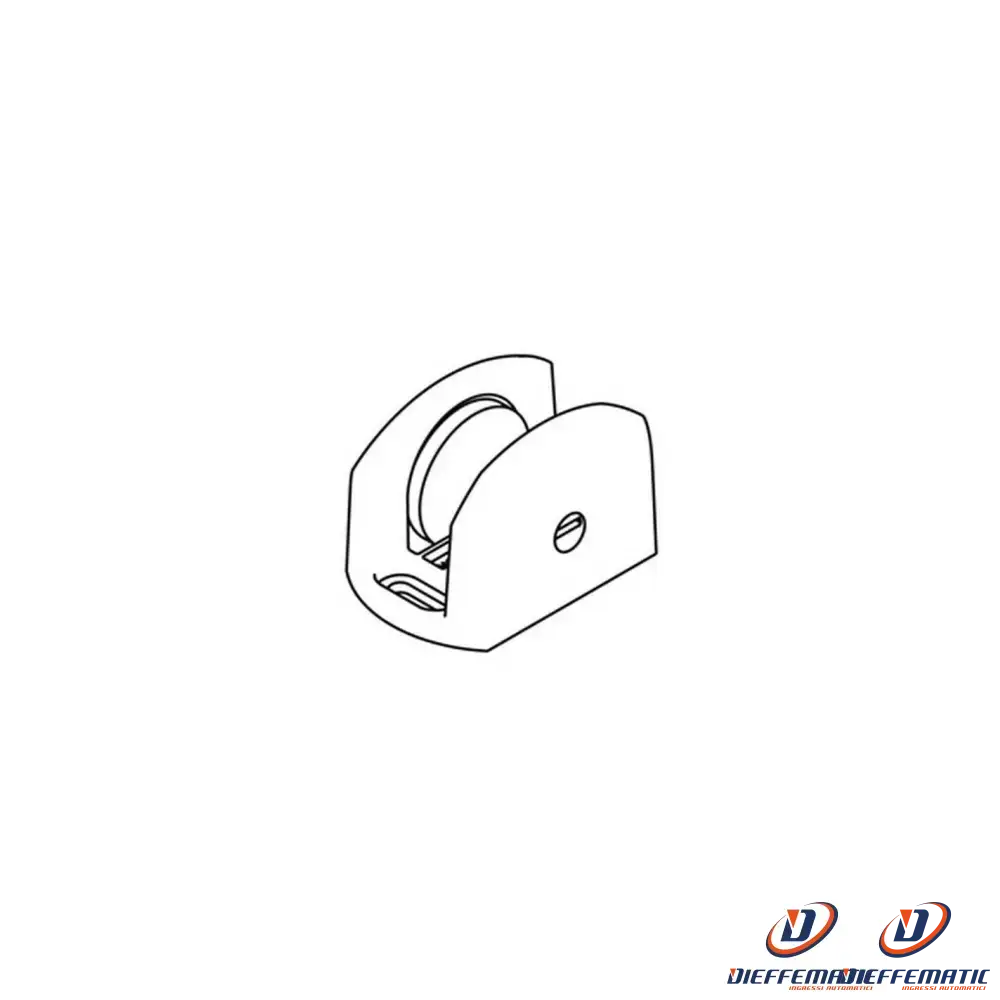 Pattino guida a pavimento per ante in cristallo ditec entrematic ...