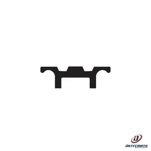 Closing profile standard floor guide 6200 alu48 ditec entrematic