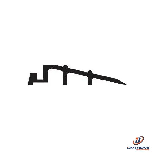 Closing profile standard floor guide 6200 alu48 ditec entrematic