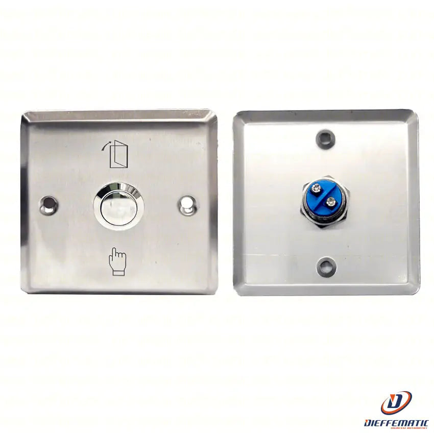 Pulsante apertura porte elegante quadrato in acciaio inox com no/nc pb02