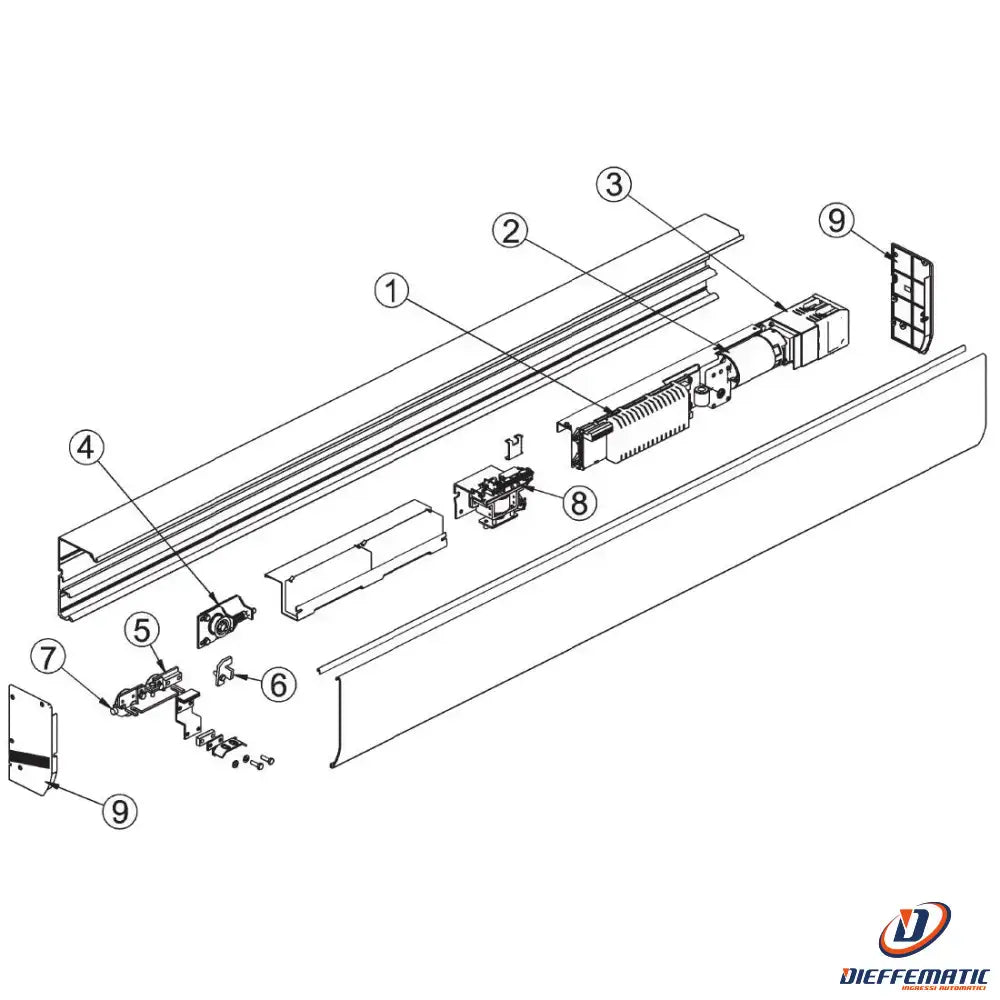 Electrical panel rex s ditec entrematic 6el20 original spare