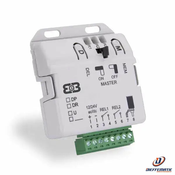 Rolling code receiver 240 users + internal box 1ch b&b dr f03-bb-