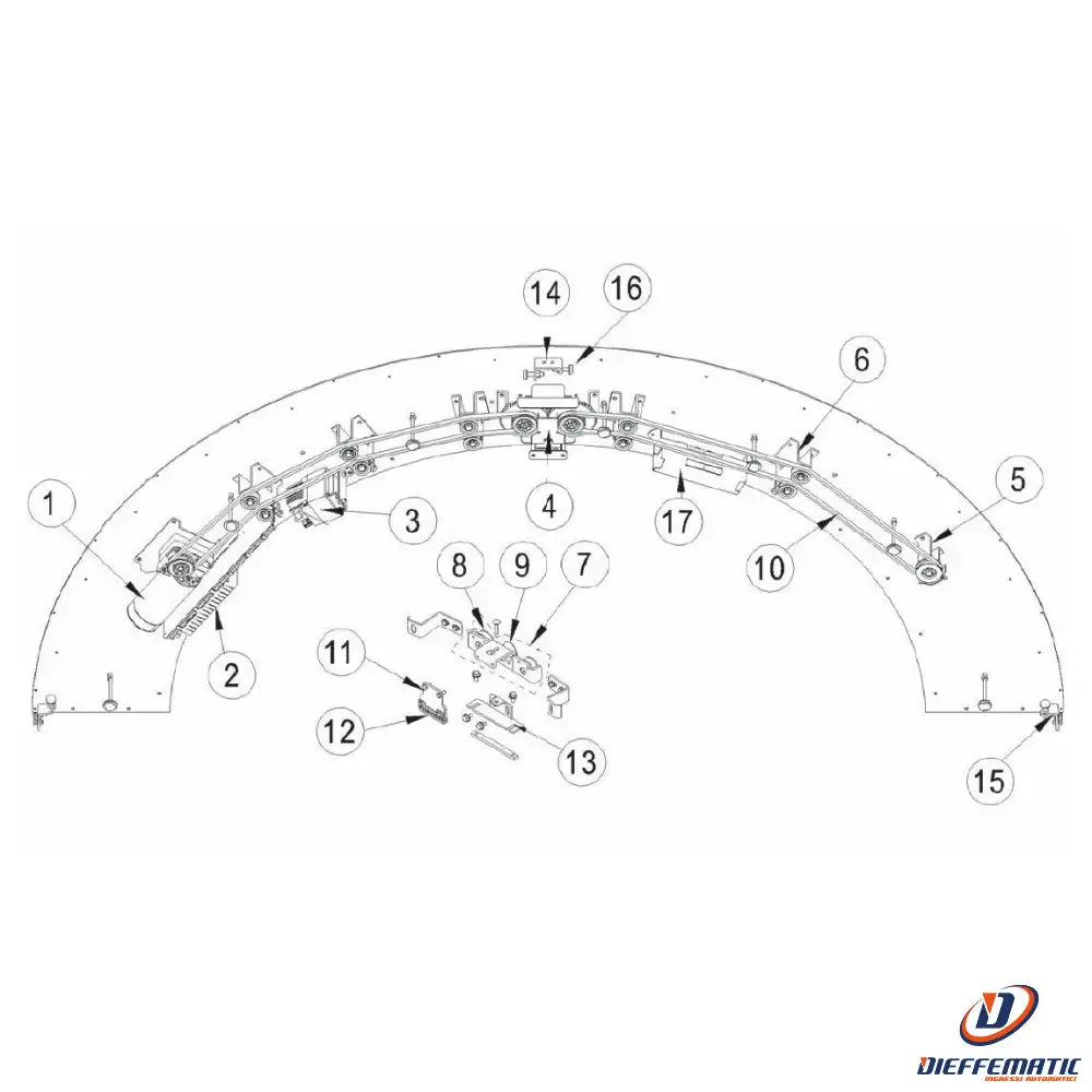 Ruota regolabile ditec entrematic 62577 ricambio originale automazione ...