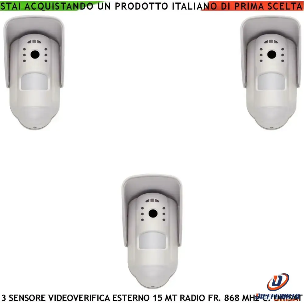 External dual technology motion sensor 3 pieces securvera sv-