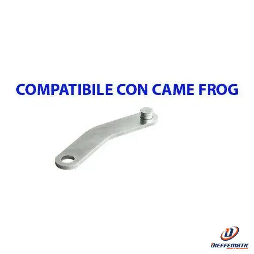 Curved lever bracket in steel with pin compatible came frog - st9091