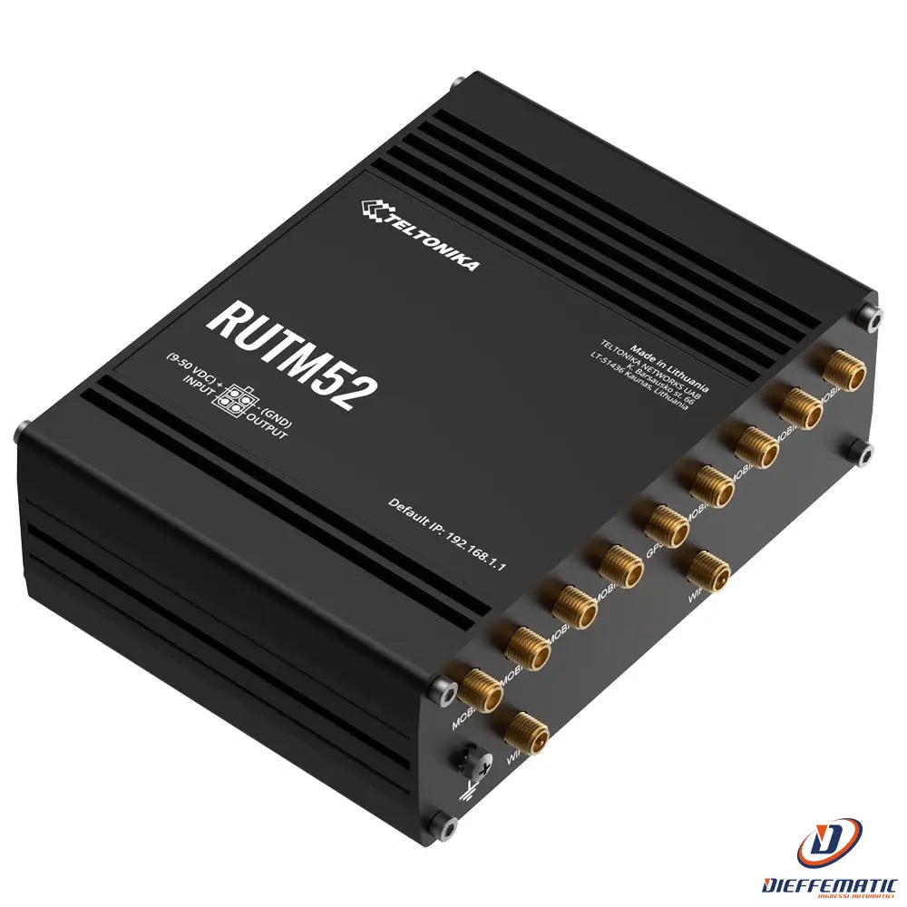 Teltonika tk-rutm52 router industriale 5g - dieffematic