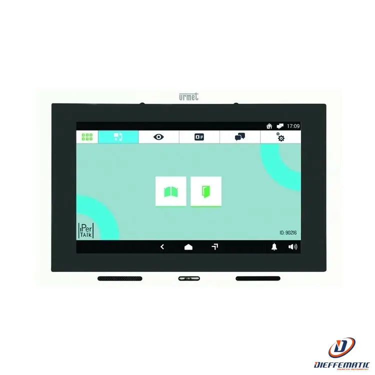 Urmet videocitofono max 7’ touchscreen sistema ipertalk standard ip/sip