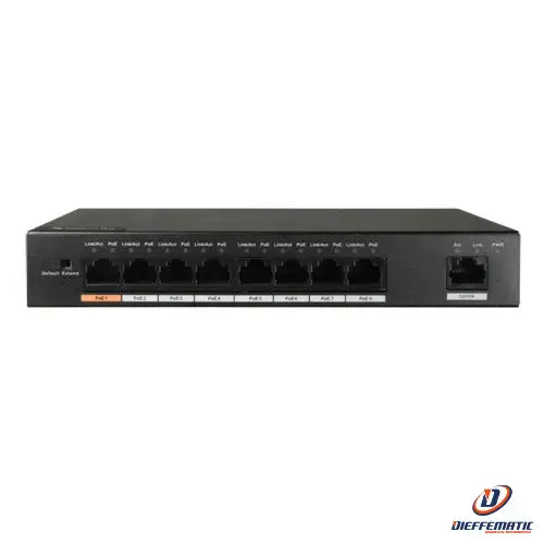 X-security switch 8 ports rj45 10/100 hi-poe + uplink 10/100 xs-
